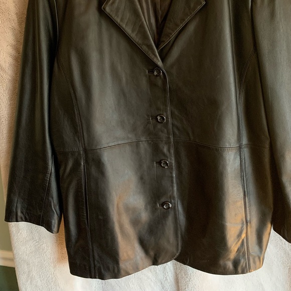 Jackets & Coats | Charles Klein Black Leather Jacket | Poshmark